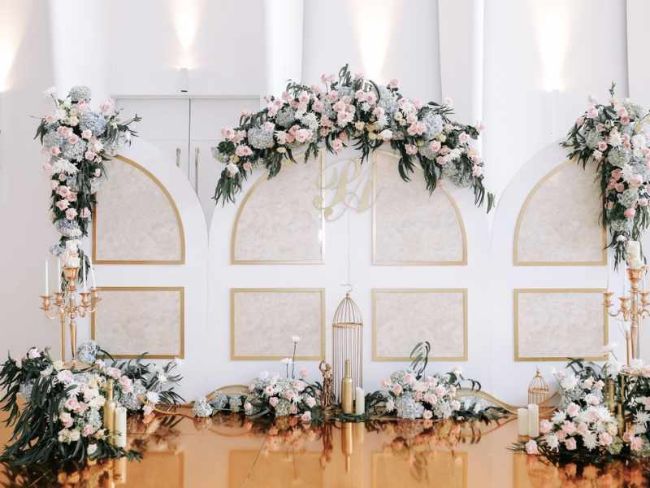 Tổng hợp mẫu backdrop đám cưới hoa tươi đẹp nhất | ADV Solutions