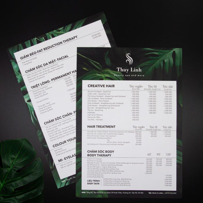 Top 20+ Mẫu Thiết Kế Menu Spa Mới Nhất 2024 | ADV Solutions